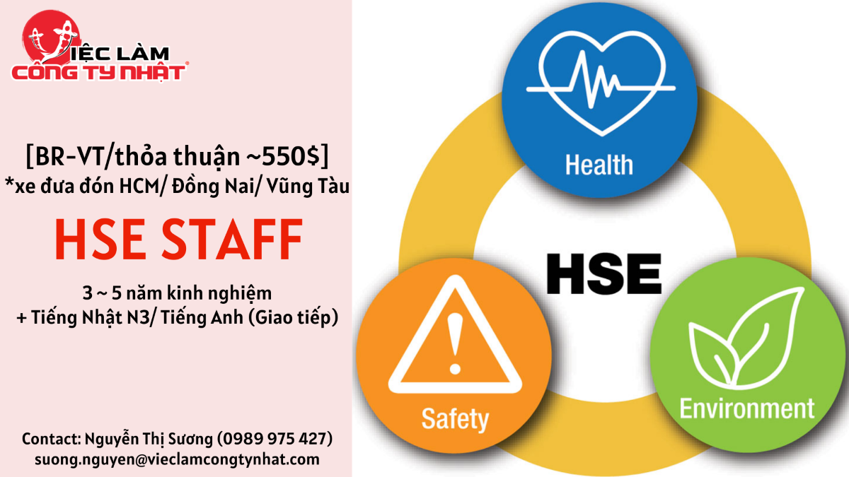 HSE Staff cho Công ty hóa chất hiếm của Nhật [6413]